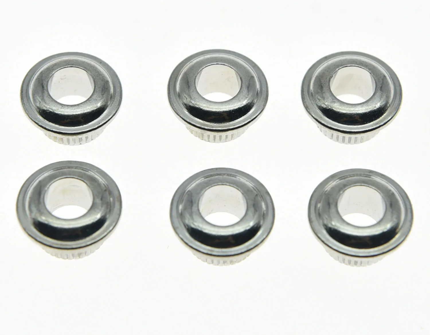 30x Chrome 10mm Metal Vintage Guitar Tuner Conversion Bushings Adapter ...