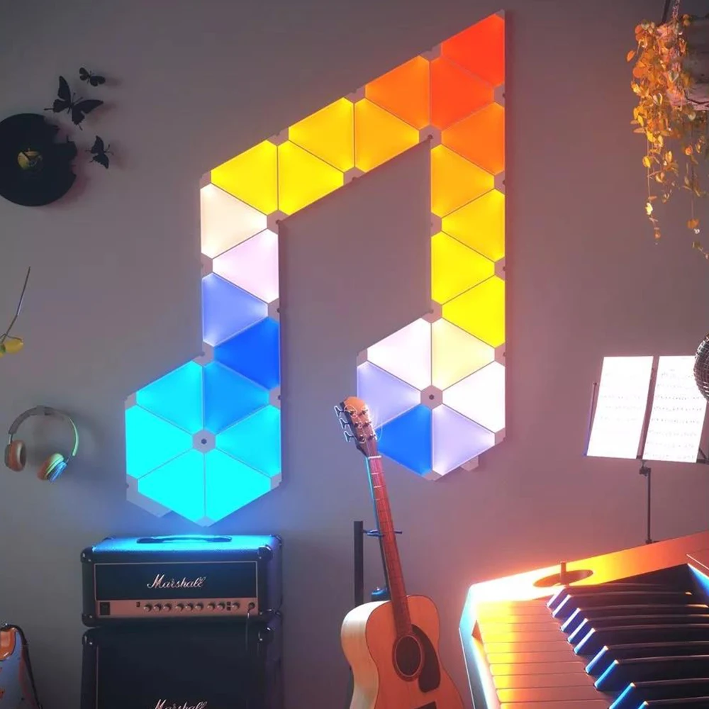 Nanoleaf Rhythm Edition Smarter Kit Nine light Panels and Nine Linkers ... Nanoleaf Rhythm Edition Smarter Kit Nine light Panels and Nine Linkers ...