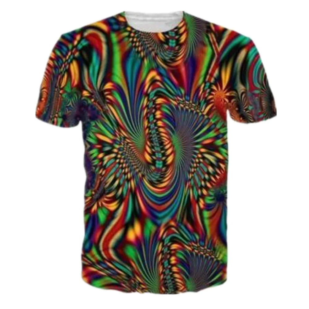 Sondirane Summer Fashion 3D T Shirts Print Trippy Psychedelic Whirlpool ...