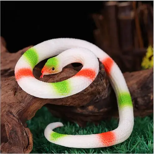 60 120cm New Halloween Fake Soft Rubber Lifelike Snake Toys Snakes ...