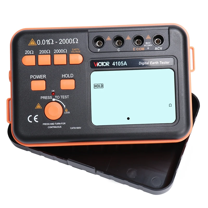 Victor Digital Earth Tester Ground Resistance Ground&AC Voltage ...