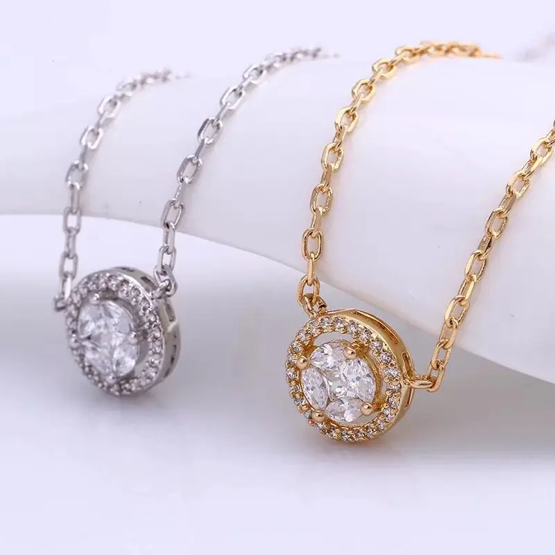 MGFam Cherish Time Round Pendant Necklace 48 cm For Women Fashion ...