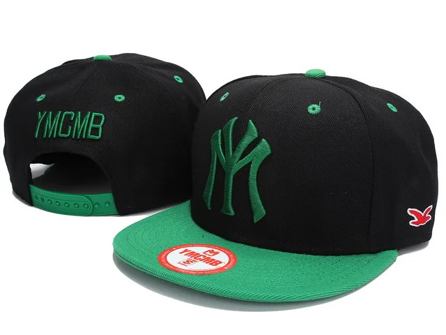 YMCMB snapback caps in black green men & women adjustable hats without ...
