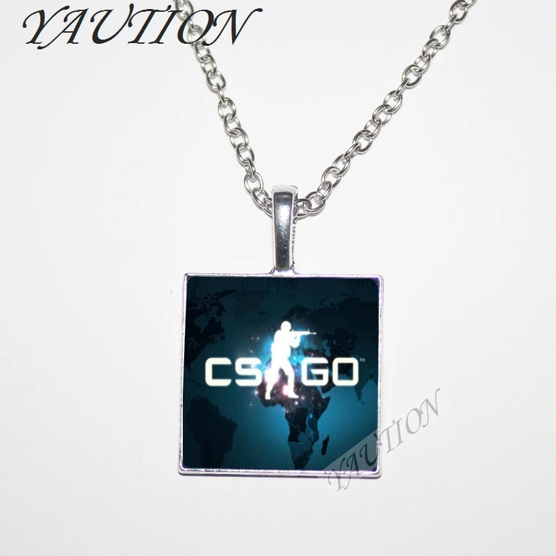 YAUTION 2018 Games CS GO Glass Chain Necklace For Men CSGO Anime ...