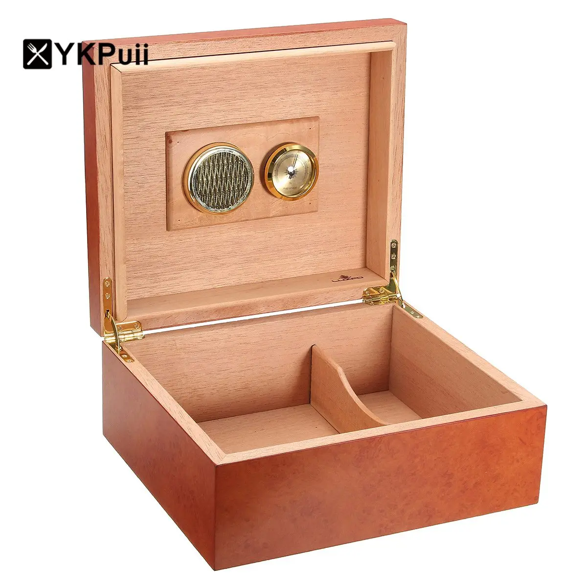 Cedar Wood Cigar Humidor Case 30 Count with Humidifier ...