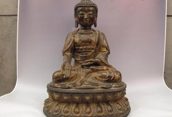 fast shipping USPS to USA S0830 Tibet Buddhism Classical Bronze Copper ...