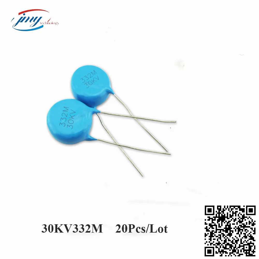 3300PF capacitors 30KV 332M high voltage ceramic capacitor 20pcs/lot ...