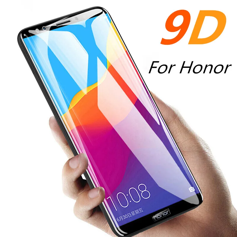 9D закаленное стекло для huawei honor 7a 7c pro Полное покрытие экрана ...