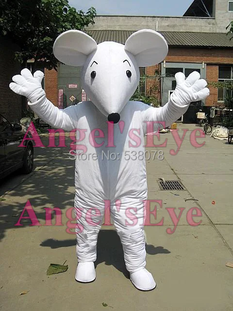 Cheap Anime Cosplay Dress White Rat Mouse Mascot Costume Adult ...