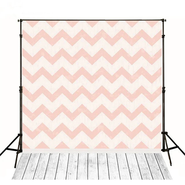 Hot Pink And White Chevron Background