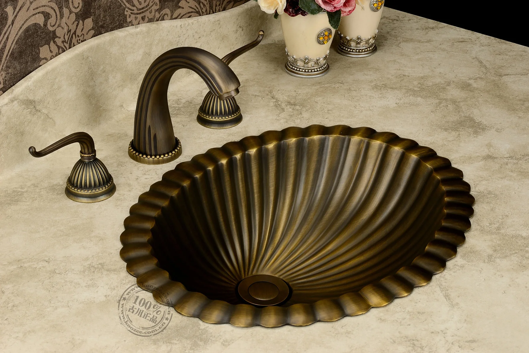 Fashion vintage antique bronze basin wash basin antique copper ...