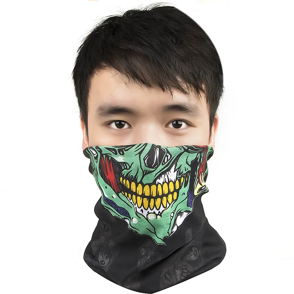 מסכת פנים אופנוע - New Skull Multi Bandana Bike Motorcycle Scarf Face ...