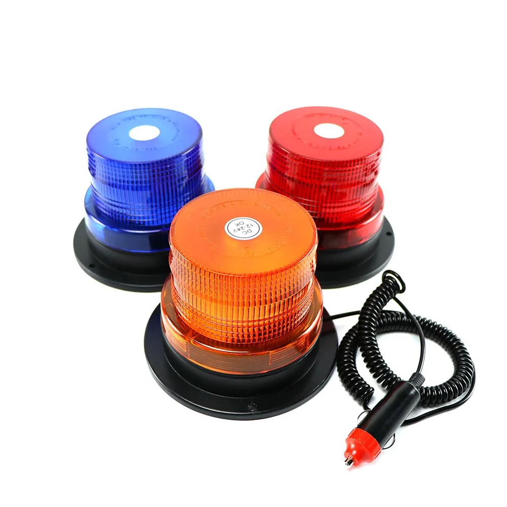Red-Yellow-Blue-LED-Car-Roof-Strobe-Light-Beacon-Flashing-Warning-Truck ...