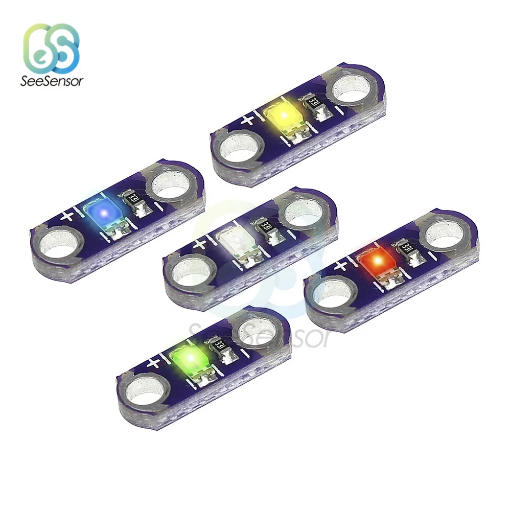 10pcs-lot-LilyPad-LED-Module-Yellow-Green-White-Blue-Red-LED-Light ...