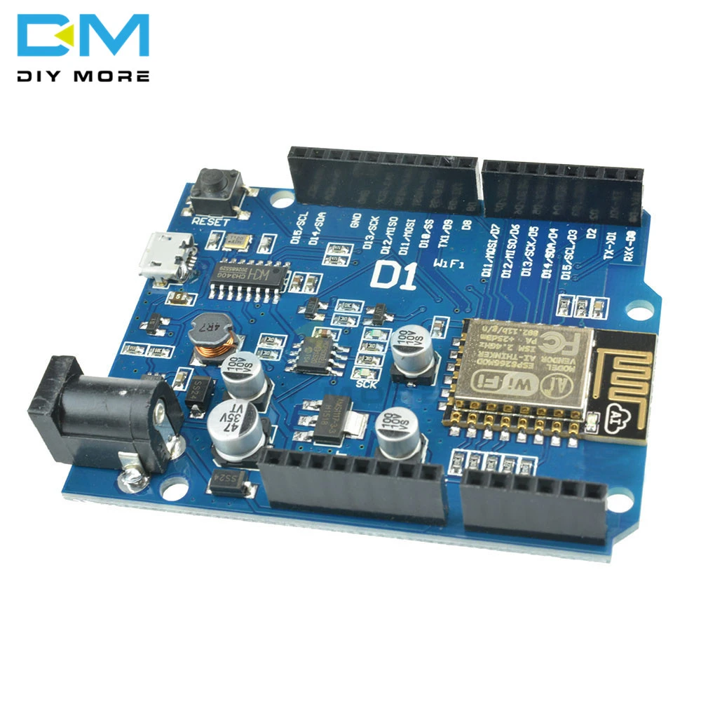 Kits de développement Semiconducteurs, transistors OTA wemos D1 CH340 Wifi Arduino UNO R3 ...