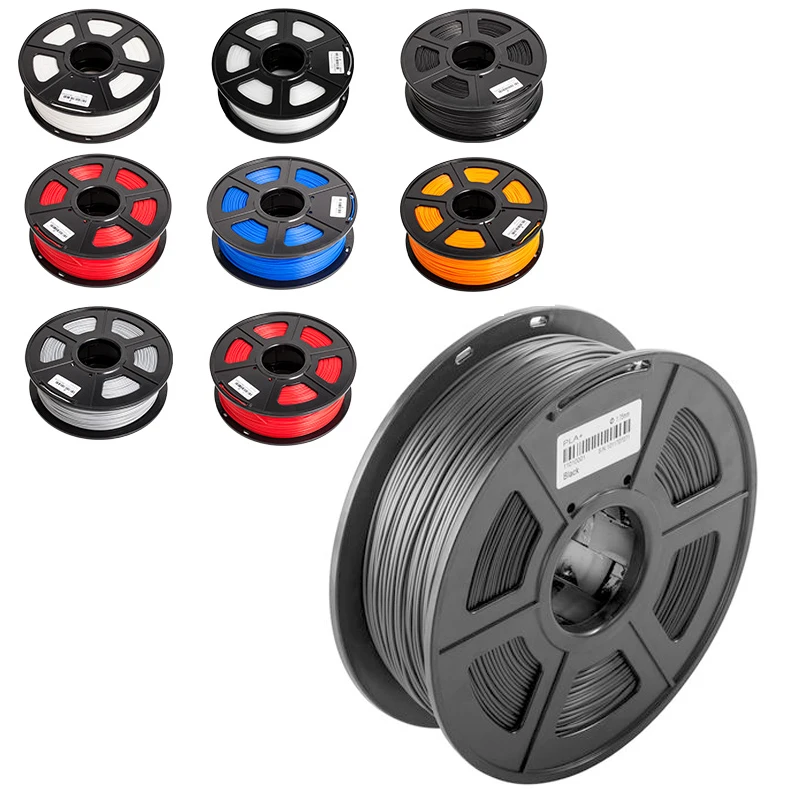 335m Long 3D Printer Filament Spool PLA Wire 1.75mm 1kg Plastic Rubber ...