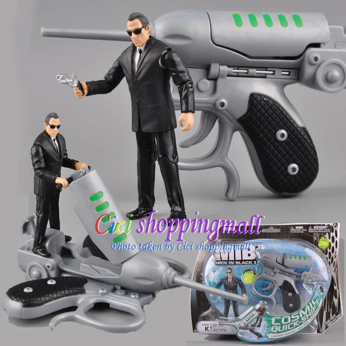 Original MIB MEN IN BLACK III AGENT K 3.75 inch Figure toy Set with gun ...
