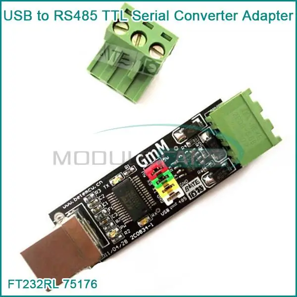USB to RS485 TTL Serial Converter Adapter FTDI interface FT232RL 75176 ...