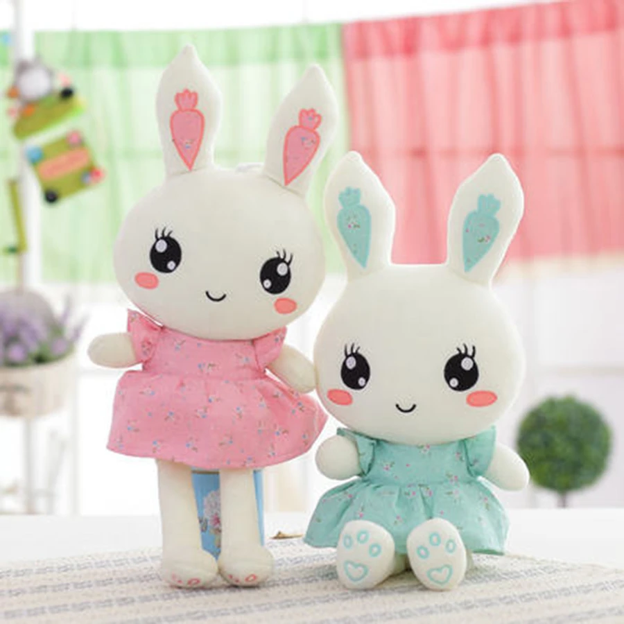 White Rabbit Stuffed Animal Rabbits Birthday Gifts Cartoon Toy Soft ...