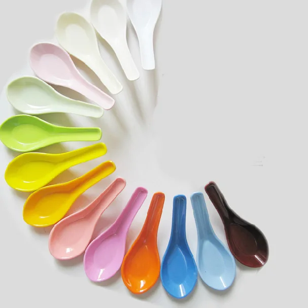 Multi Color Melamine Kitchen Spoon Disposable Scoops Household Supplies ...
