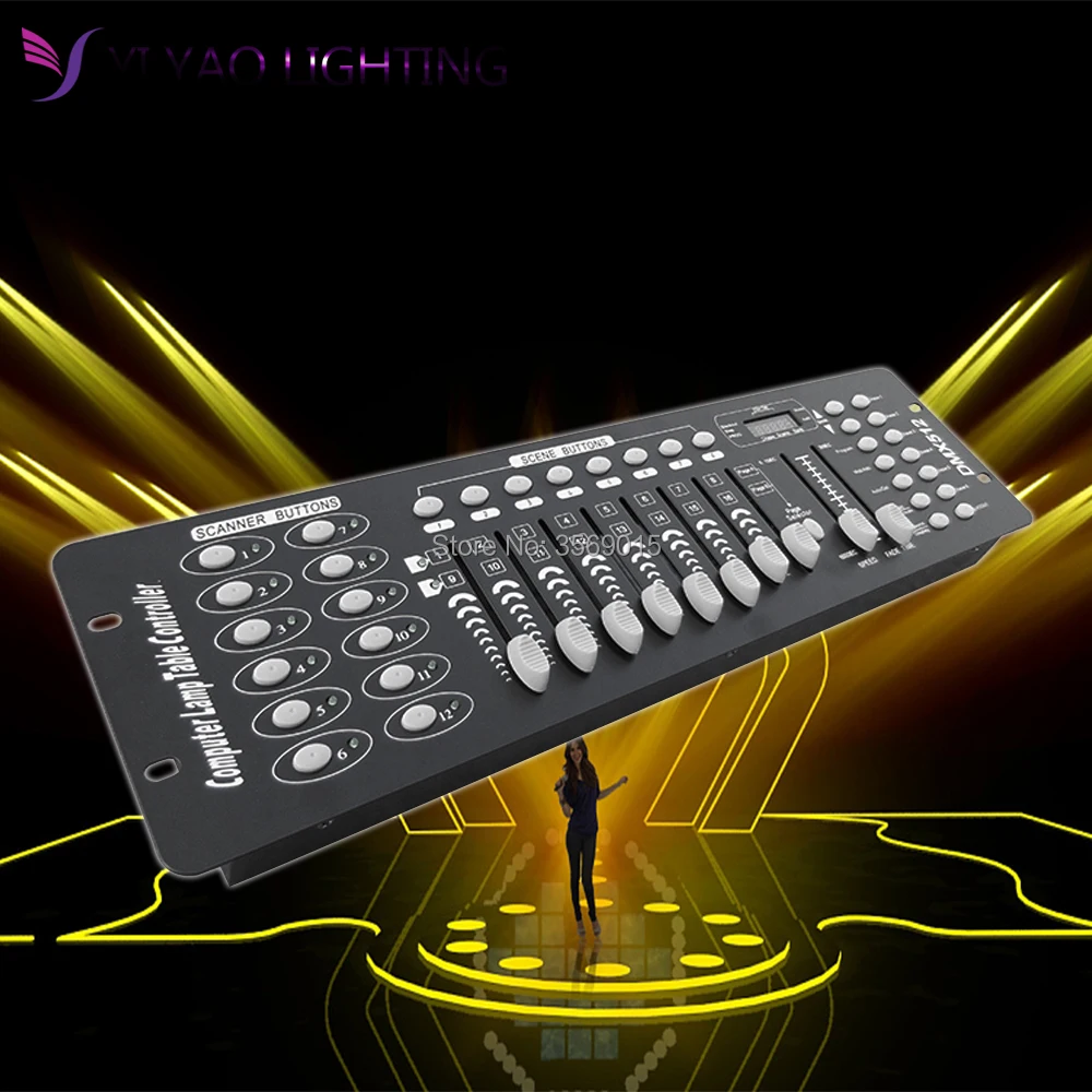 192 Dmx Controller Dj Equipment Dmx 512 Console Stage Lighting For Led