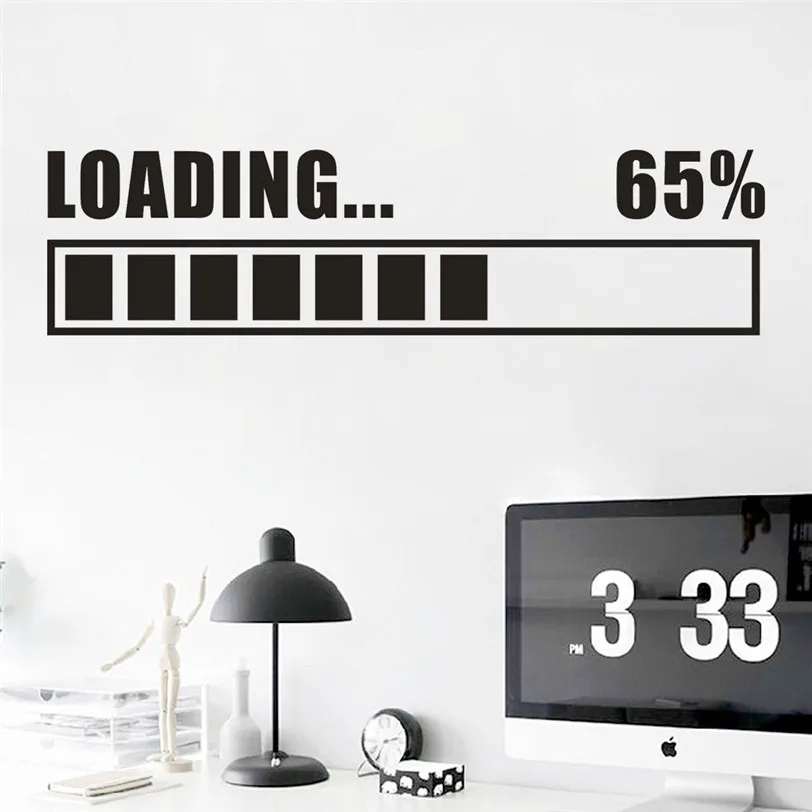 Wall Sticker LOADING Removable Art Vinyl Mural Home Room Decor Wall wall-sticker-loading-removable-art-vinyl-mural-home-room-decor-wall