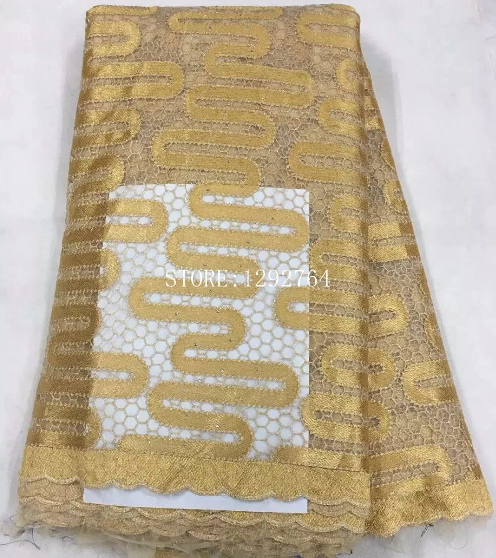 Últimas nigeriano mech francés tela de encaje bordado de alta calidad ...