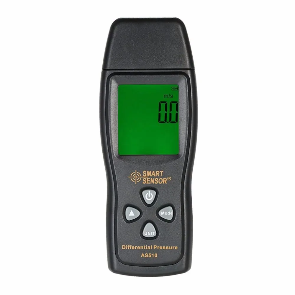 Differential Pressure Meter Lcd Display Manometer Air Digital Manometer ...