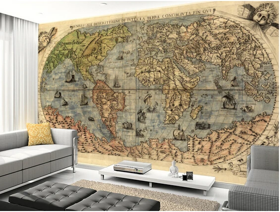 Ancient World Map Background