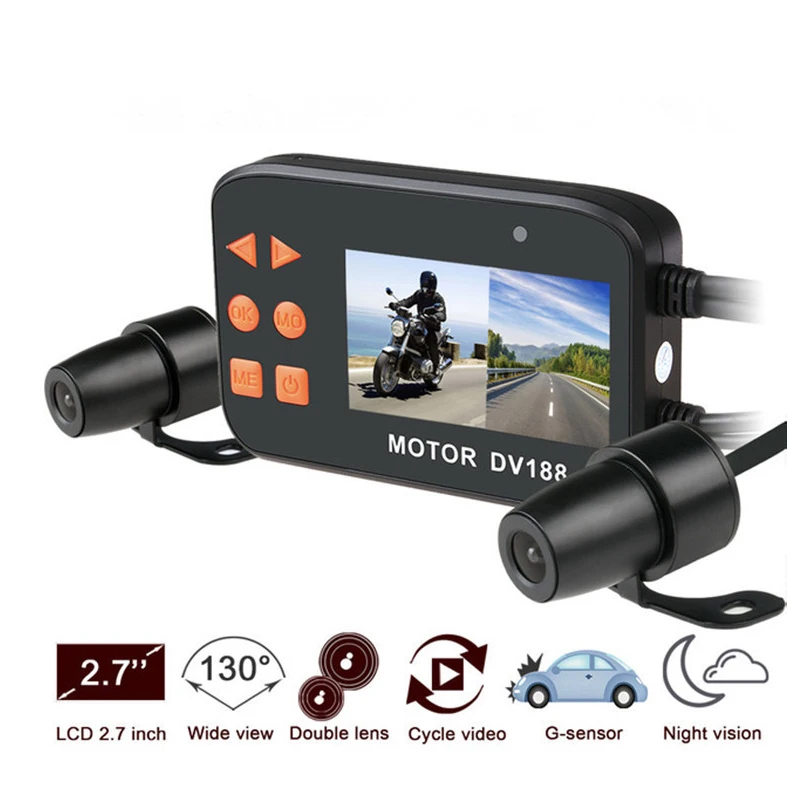 New Motor Car Camera Front Rear Recorder Motorcycle Camera DVR With ...