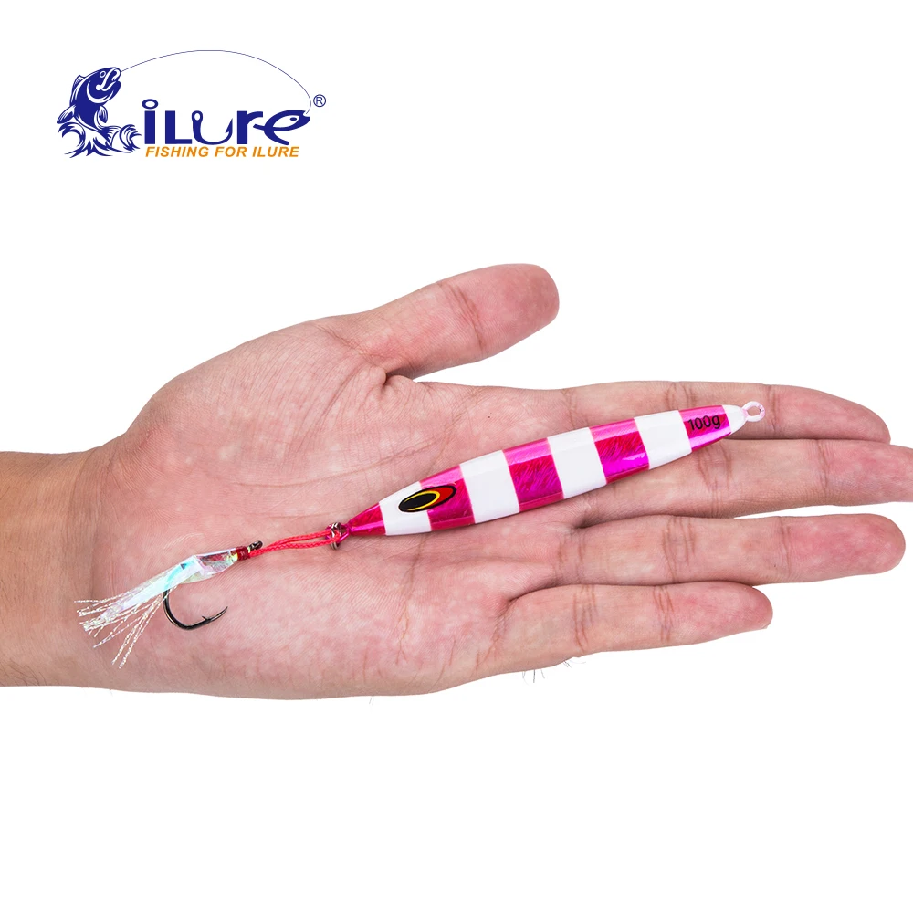 iLure New Metal Cast Jig Spoon 80G 100G 120G Shore Casting Jigging Lead ...