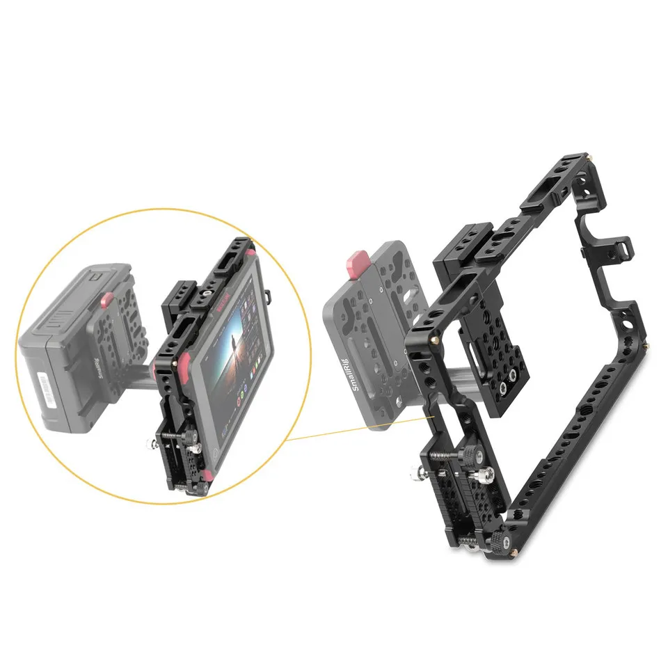 SmallRig Monitor Cage with Sun Hood Shade for ATOMOS Shogun ...