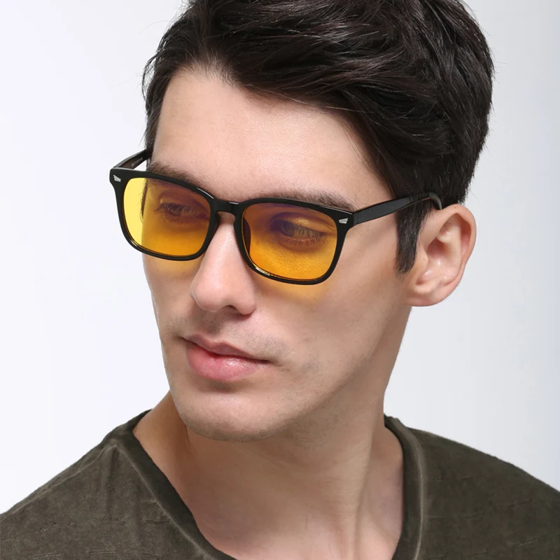 Hoku Day Night Goggles Driver Polarized Men Sunglasses For Mens Car Driving Glasses Vintage