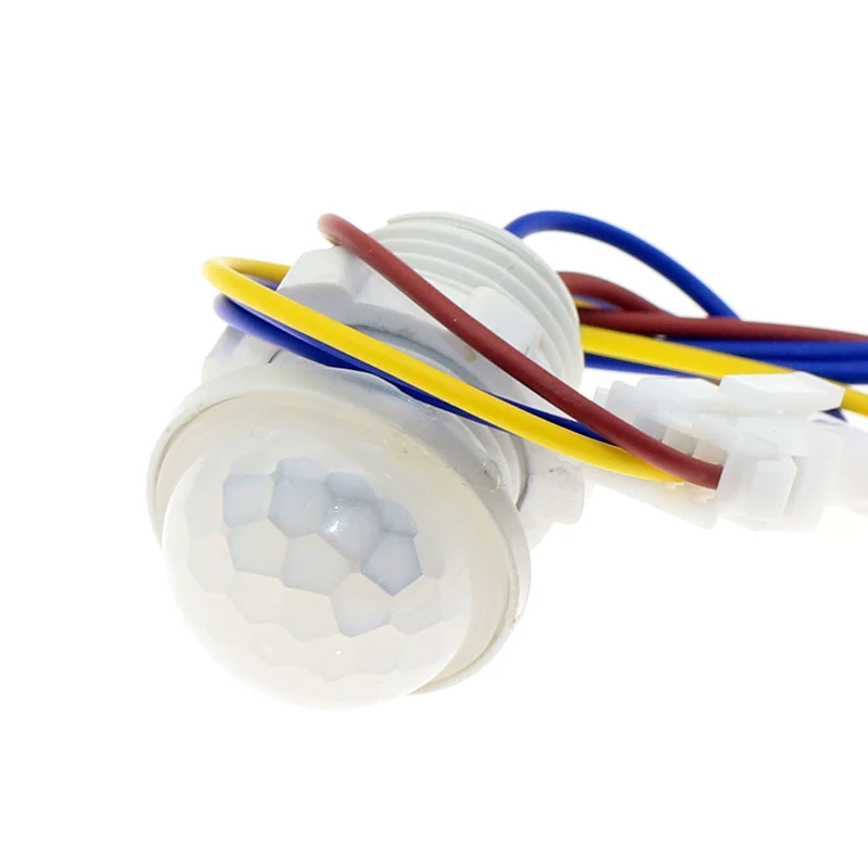 Sensor de cuerpo de Control de luz LED MR HW06A, 4 pines, 100V/240V, Sensor de movimiento PIR ...