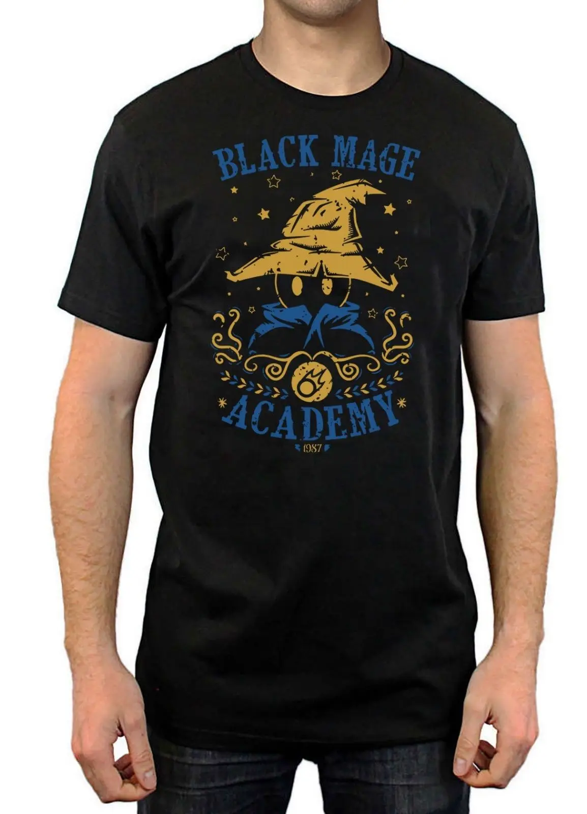 Black Mage Academy FFIX Game T Shirt Final Fantasy 9 Vivi Tee ShirtTop ...