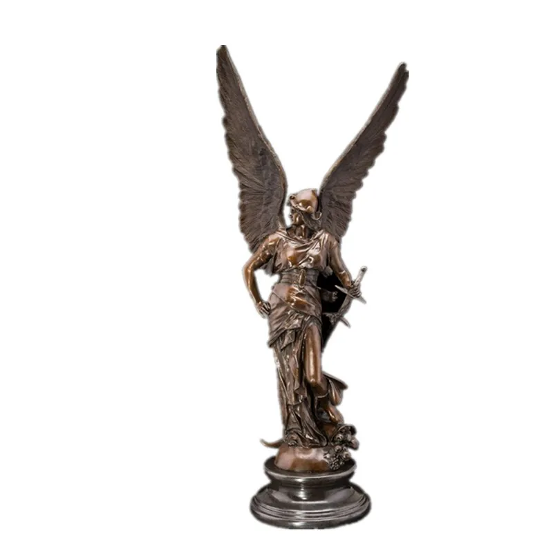 Art Deco Sculpture Angel Warrior Soldier Goddess Of Victory Bronze ...
