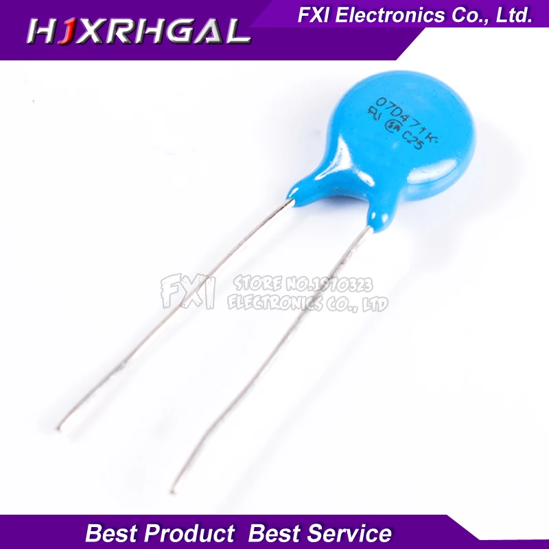 Aliexpress.com : Buy 100pcs varistor 07D471K 470V piezoresistor 7D471K ...