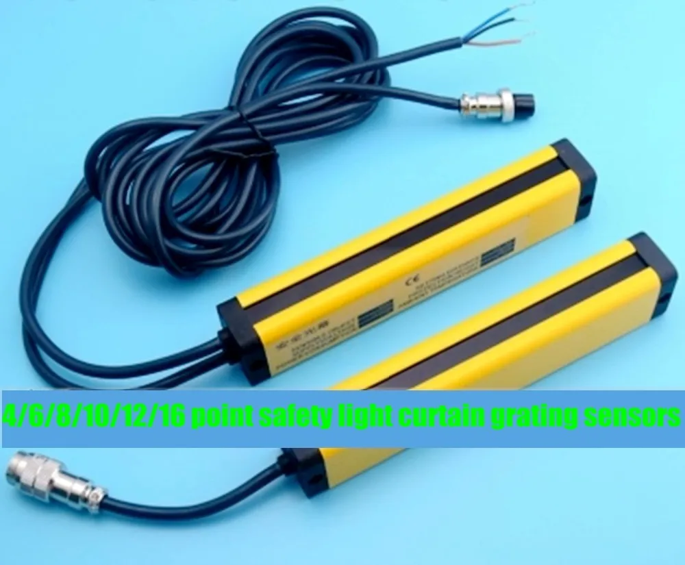 12 dot safety light curtain grating sensor punch photoelectric ...