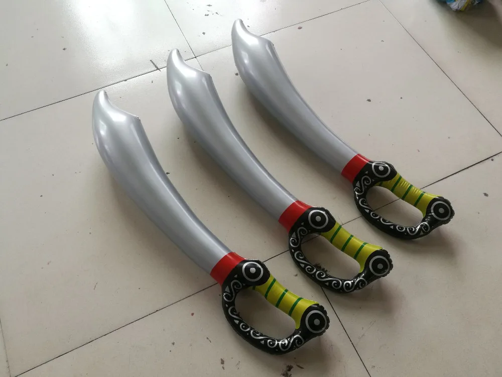Espada inflable de PVC para fiestas de cumpleaños, juguete de pirata ...