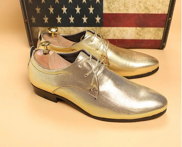 Popular Gold Dress Shoes Men-Buy Cheap Gold Dress Shoes Men lots from ...