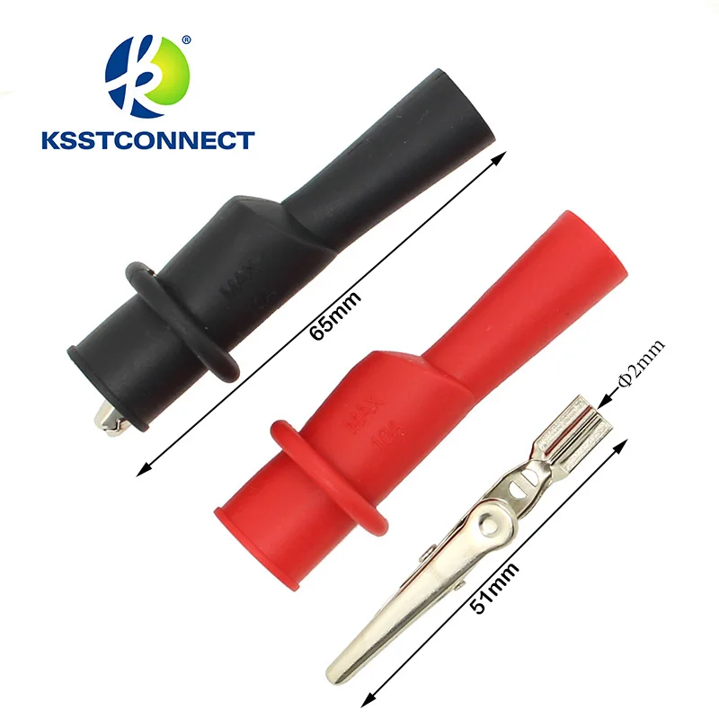 CC2718 5 Pair Alligator Crocodile Test Clip Clamp For Multimeter Tester ...