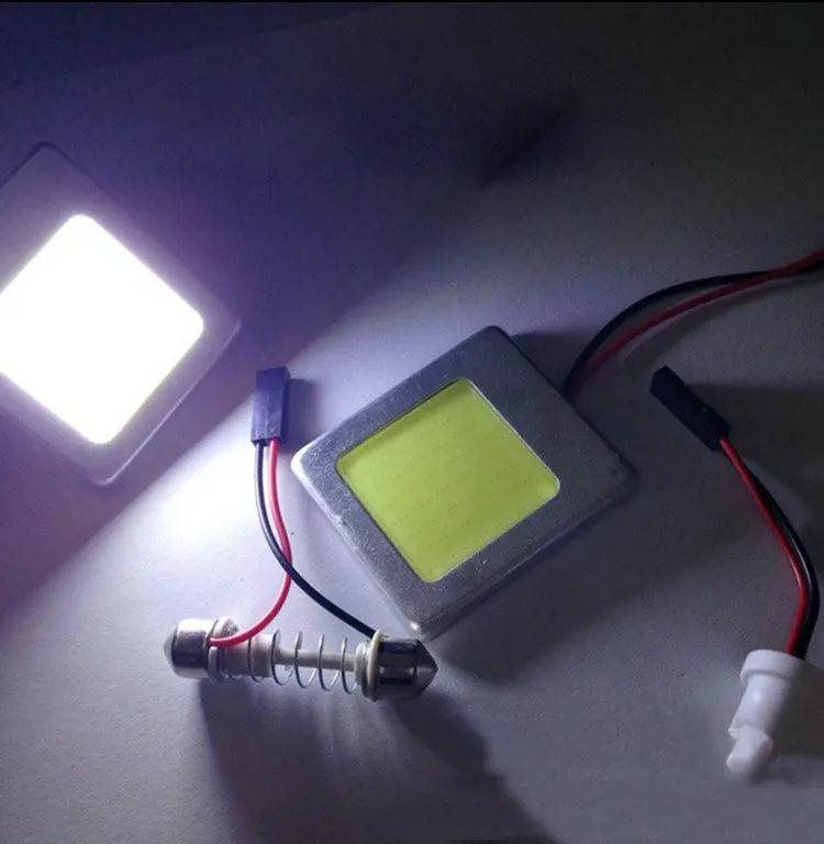 7W Aluminum T10 COB light source 9mm Car Interior Plate COB LED Lamps ...