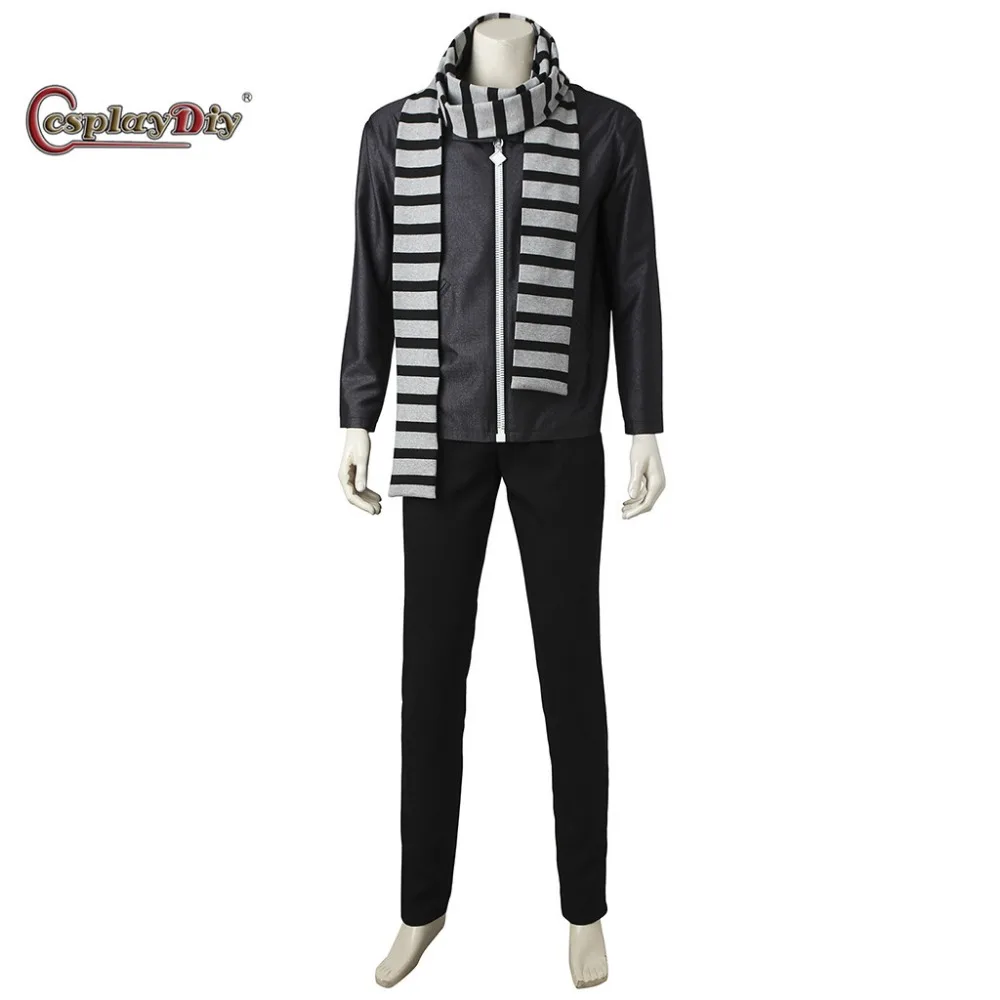 Cosplaydiy Anime Despicable Me 3 Movie Gru Cosplay Costume Outfit Adult Men Unisex Halloween