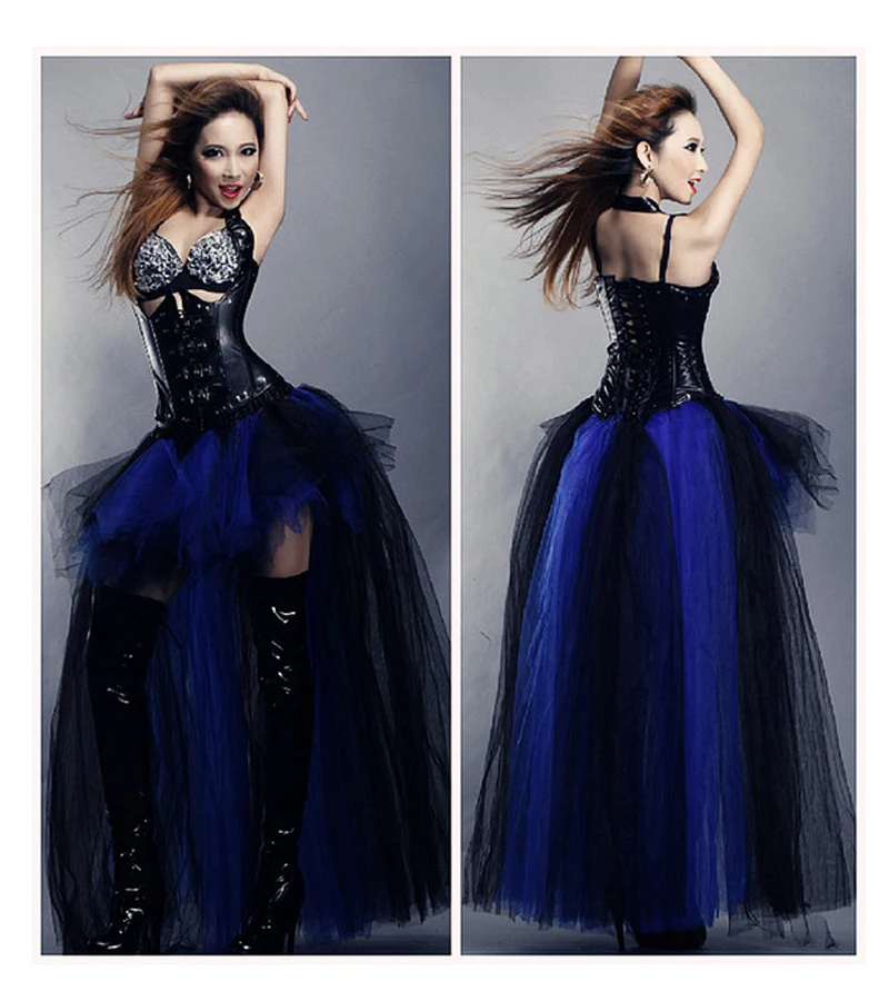 Modern Dance Female singer ds costume clothes puff skirt tulle dress ...