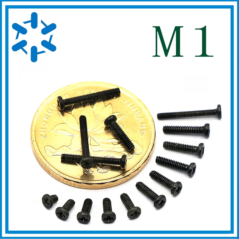 1000pcs/lot PM1 Precision disc head miniature small screw Pan head ...