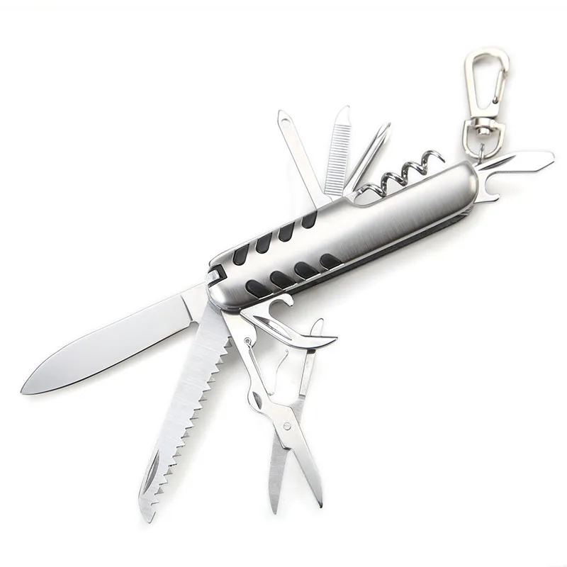 Hot 1pcs High Stainless Steel Multi functional camping Knife Folding ...