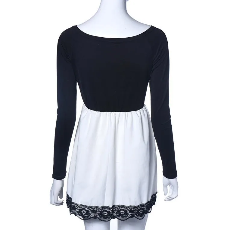 Сексуальное женское вечернее короткое платье с длинным рукавом, женское ...