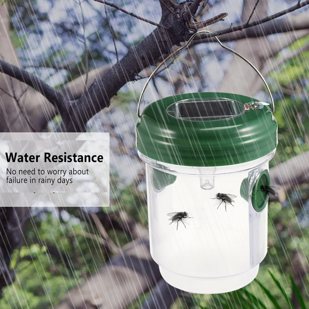 Outdoor Solar LED Insects Trap Wasp Bee Trapper Catcher Pest Repeller ...