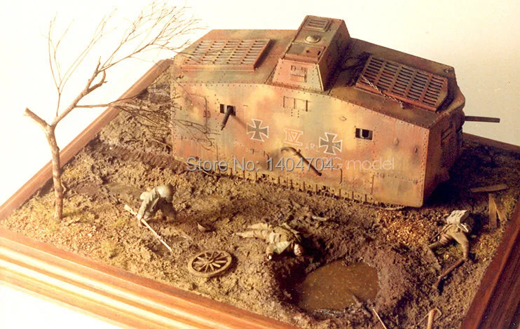 Meng Model Ts-017 1/35 German A7v Tank (krupp) Plastic Model Kit ...