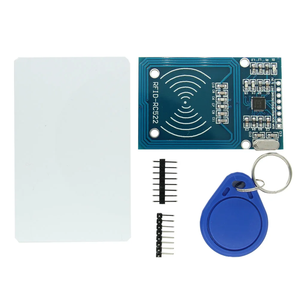 2pcs Mfrc 522 Rc 522 Rc522 Rfid Wireless Ic Module S50 Fudan Spi Writer Reader Card Key Chain